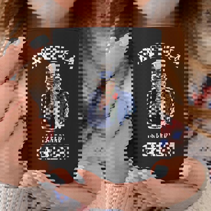 America Is Already Great Uncle Sam Coffee Mug | Mazezy