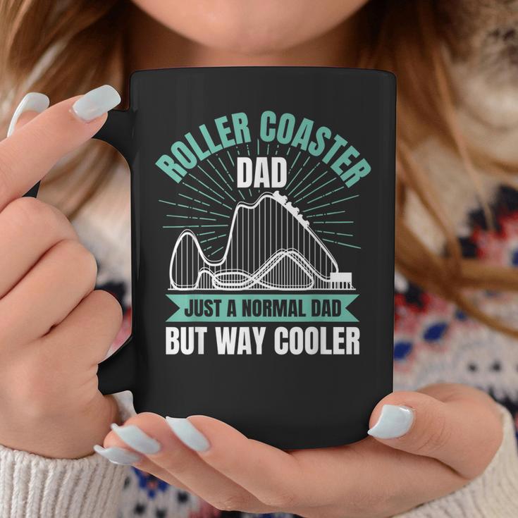 Amusement Park Roller Coaster Dad Coffee Mug | Mazezy