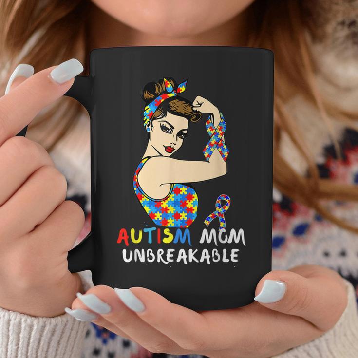 Autism Mom Unbreakable Autism Awareness Month Coffee Mug | Mazezy