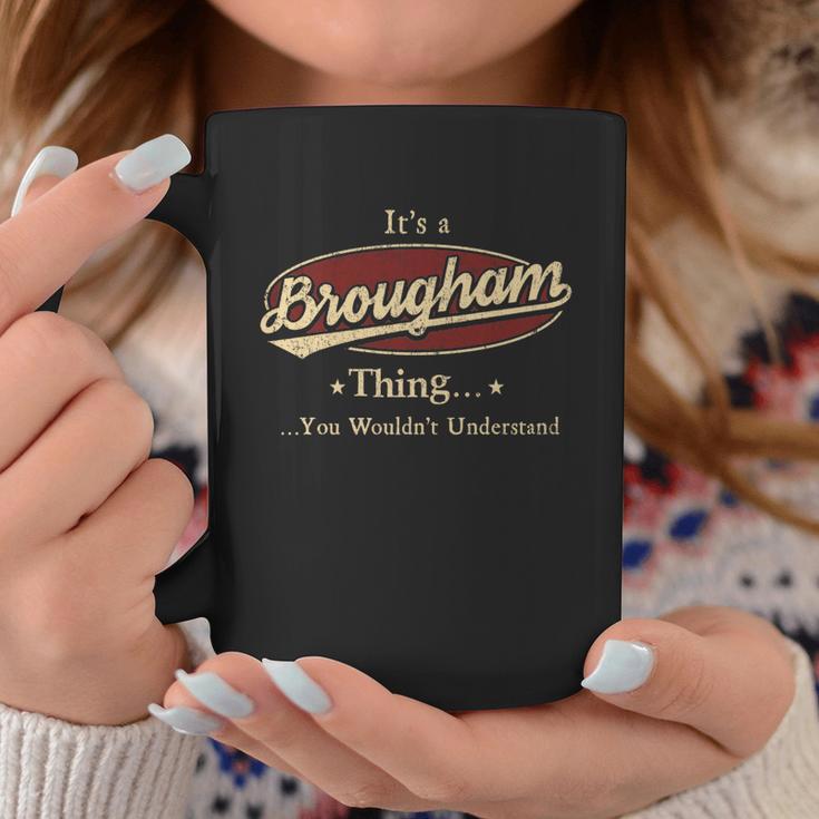Brougham Name Brougham Family Name Crest Coffee Mug - Seseable