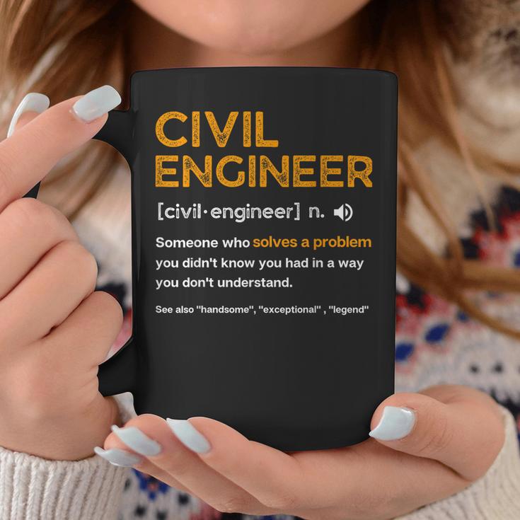 Civil Engineer Funny Definition Engineering Coffee Mug - Thegiftio
