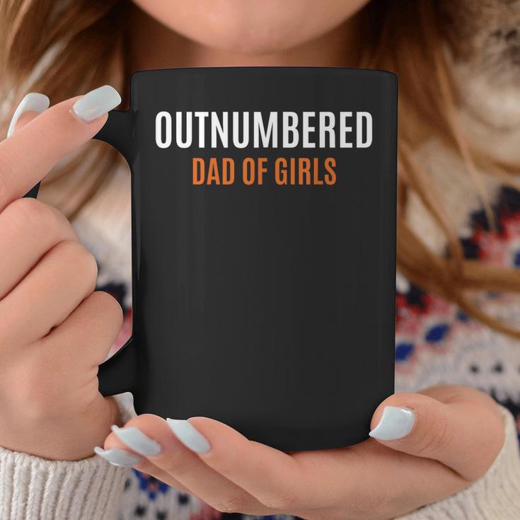 Fathers Day Gift From Daughter Wife Outnumbered Dad Of Girls Coffee Mug ...