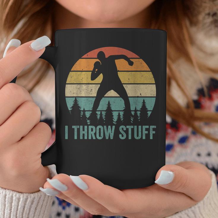 Funny I Throw Stuff Shot Put Athlete Throwing Shotput Discus Coffee Mug ...