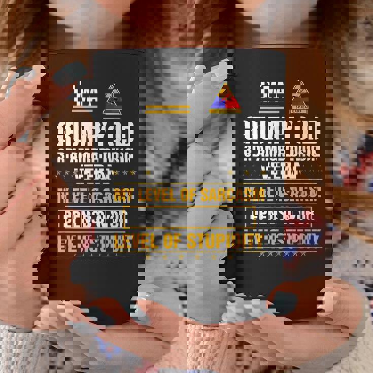 Grumpy Old 3Rd Armored Division Veteran Father Day Christmas Coffee Mug ...