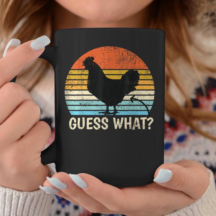 Guess What Chicken Butt Farm Joke Funny Chickens Lover Coffee Mug | Mazezy