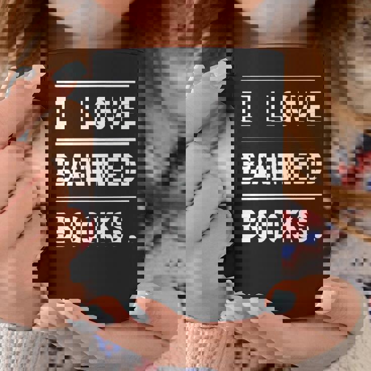 I Love Banned Books Coffee Mug | Mazezy