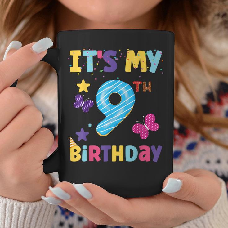 Its My 9Th Birthday Sweet Dunat Girls Funny 9 Year Old Coffee Mug | Mazezy