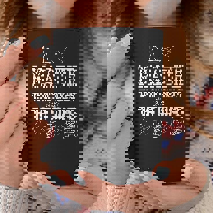 Math Counts - Funny Math Teacher Coffee Mug | Mazezy