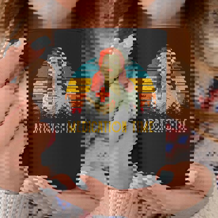 Nurse Ratched Medication Times Vintage V2 Coffee Mug - Seseable