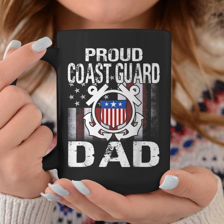 Proud Coast Guard Dad Us Coast Guard Veteran Military Coffee Mug | Mazezy
