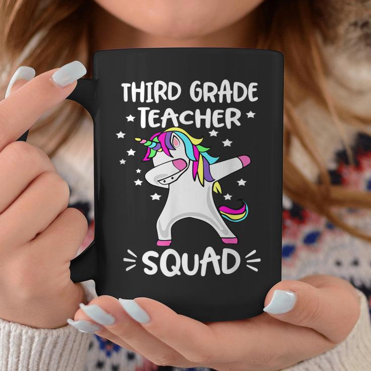 Third Grade Teacher Squad Dabbing Unicorn Teacher T Coffee Mug | Mazezy