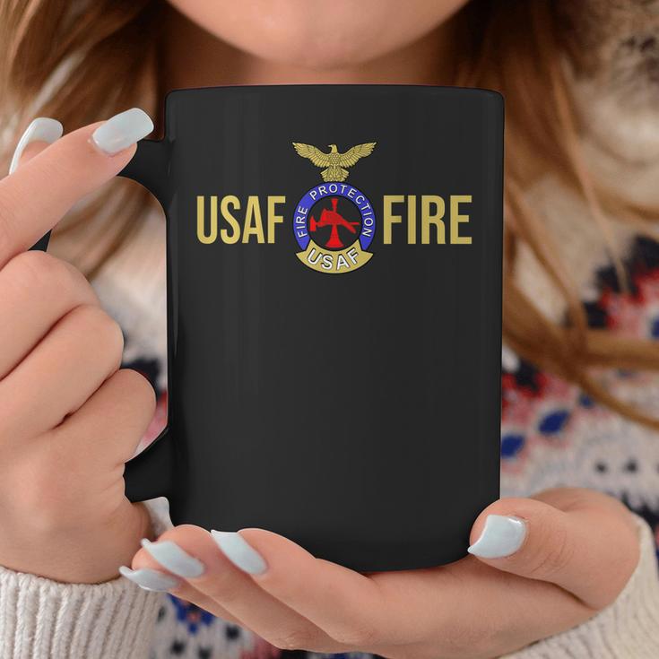 Us Air Force Usaf Fire Protection Rescue Hazmat Coffee Mug | Mazezy