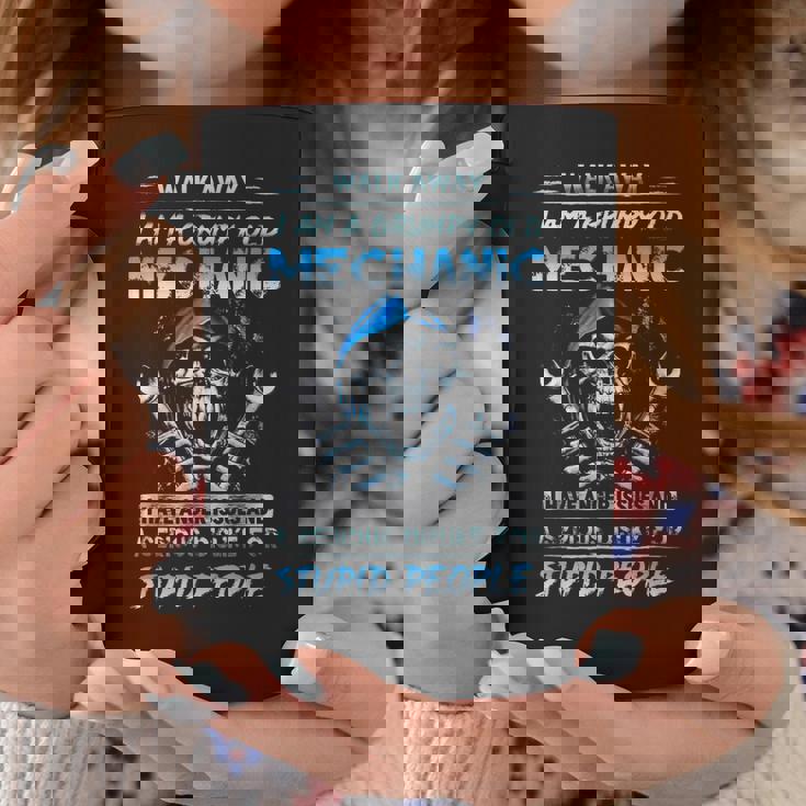 Walk Away I Am A Grumpy Old Mechanic I Have Anger Issues Coffee Mug ...