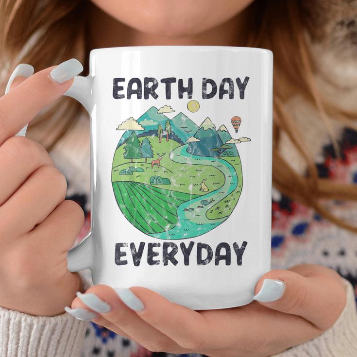 Earth Day Everyday Earth Environment Green Coffee Mug | Mazezy