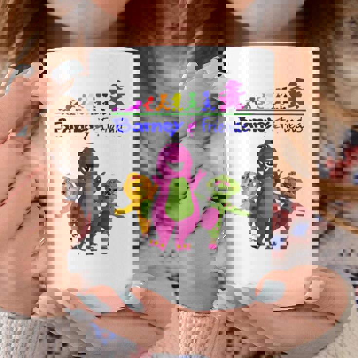 The Evolition Of Barney The Dinosaur And Friends Coffee Mug | Mazezy