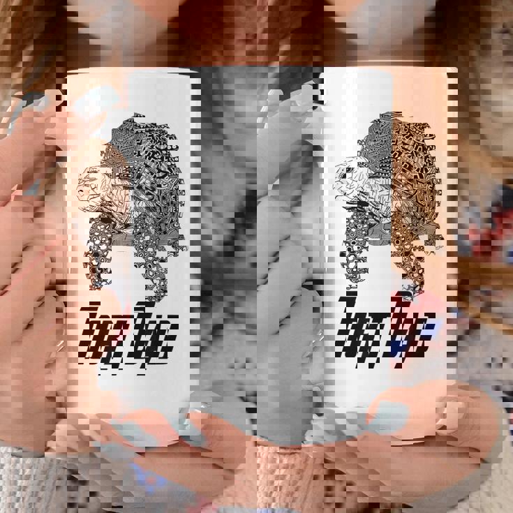 Tort Dad Sulcata African Spurred Tortoise Turtle Shell Coffee Mug | Mazezy