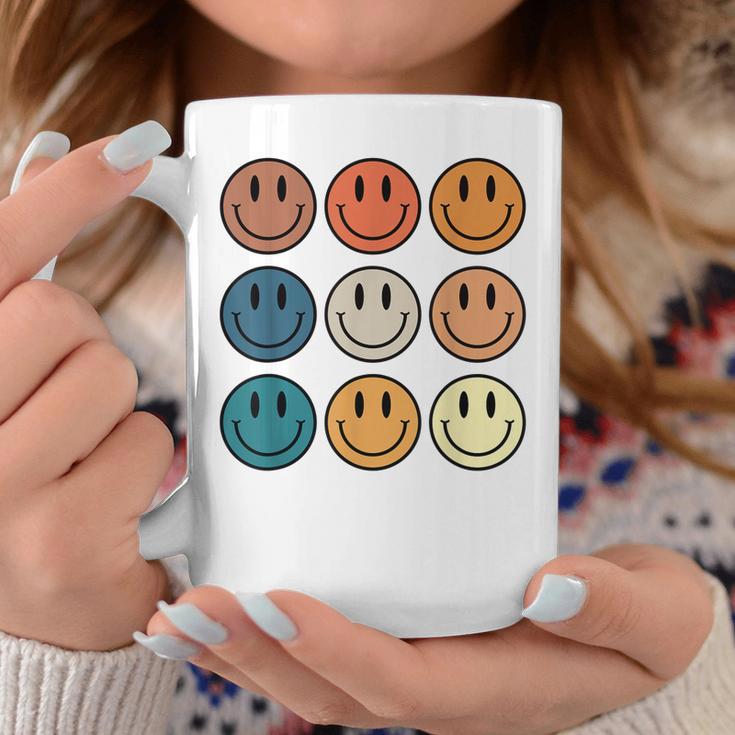 Vintage Smile Face 70S Vibe Retro Happy Smiling Face Coffee Mug | Mazezy