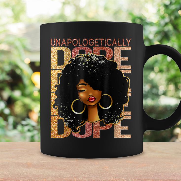 Unapologetically Dope Black Afro Black History Month V8 Coffee Mug ...