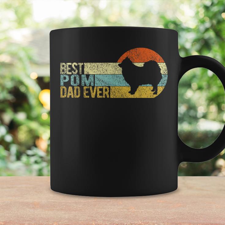 Best Pom Dad Ever Pomeranian Papa Dog Dad Retro Vintage Coffee Mug ...