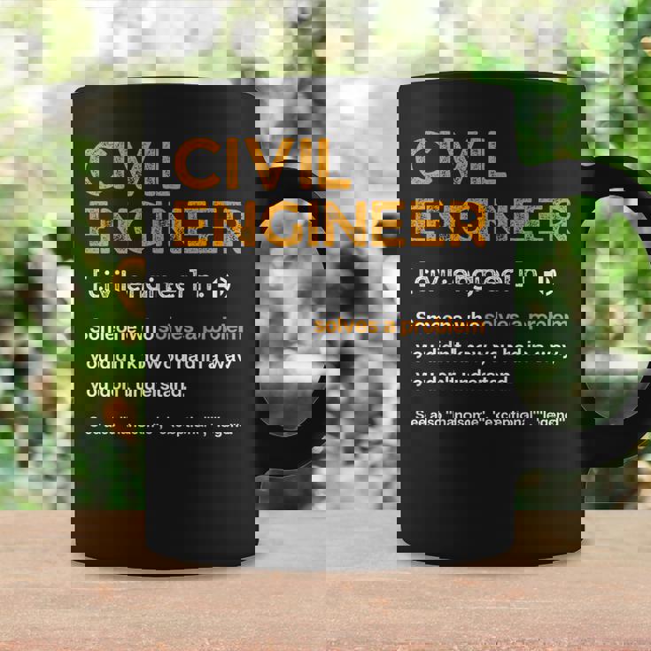 Civil Engineer Funny Definition Engineering Coffee Mug - Thegiftio