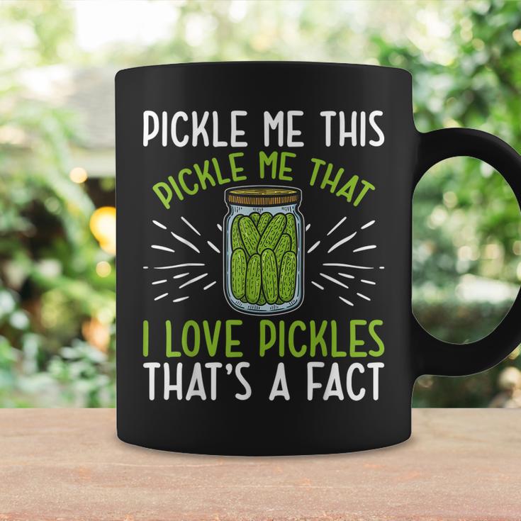 Cool Pickle I Love Pickle Life Vegetarian Food Pickle Jar Coffee Mug ...