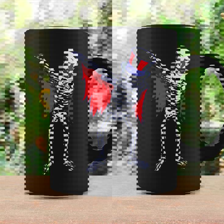 Dabbing Uncle Sam Skeleton Dab For Freedom 4Th Of July Skull Coffee Mug ...