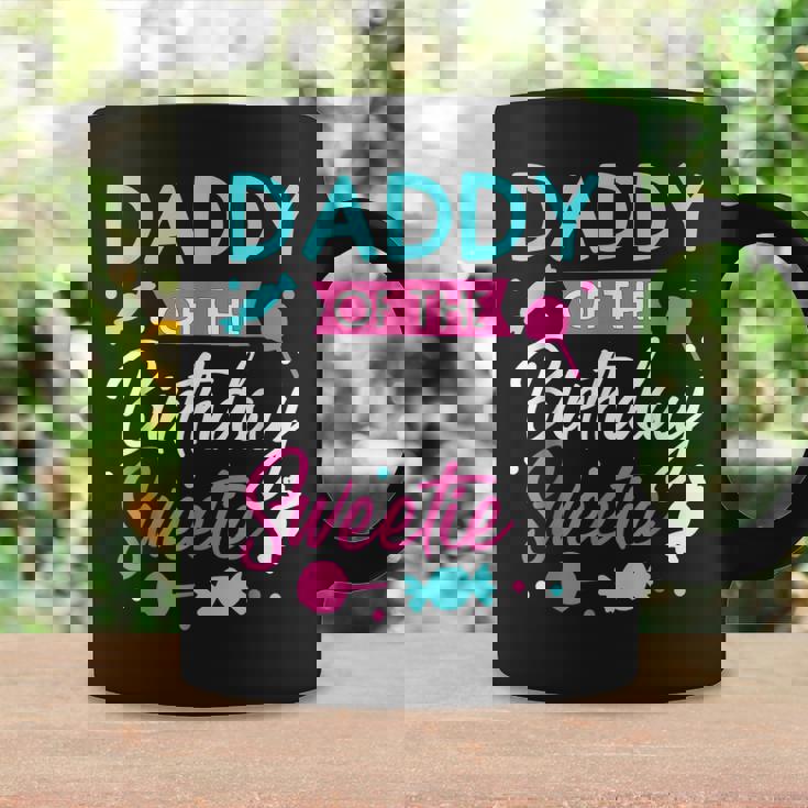 Daddy Of The Birthday Sweetie Candy Lollipop Bday Party Dad Coffee Mug ...