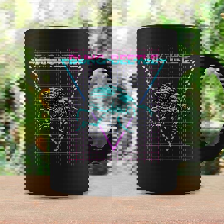Dung Beetle Insect Lover Aesthetic Retro Dung Beetle Coffee Mug | Mazezy