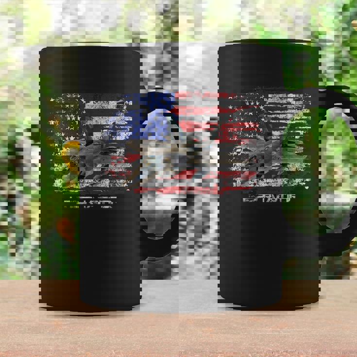 F-22 Raptor Fighter Jet Military Pilot Veteran Patriotic Coffee Mug ...