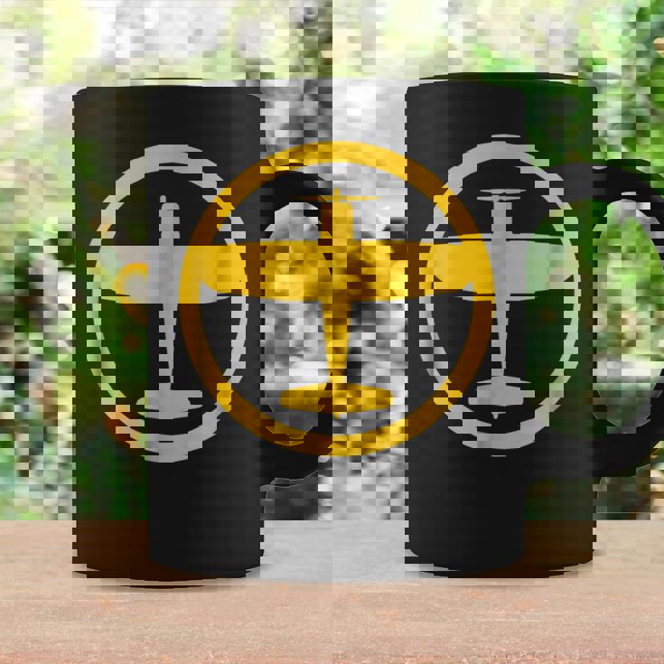 F4u Corsair Yellow World War Ii Military Airplane Coffee Mug | Mazezy