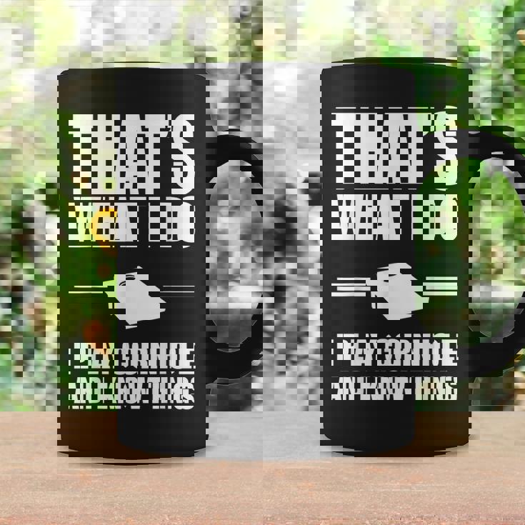 Funny Cornhole Player Outfit Love Sack Toss Coffee Mug - Seseable