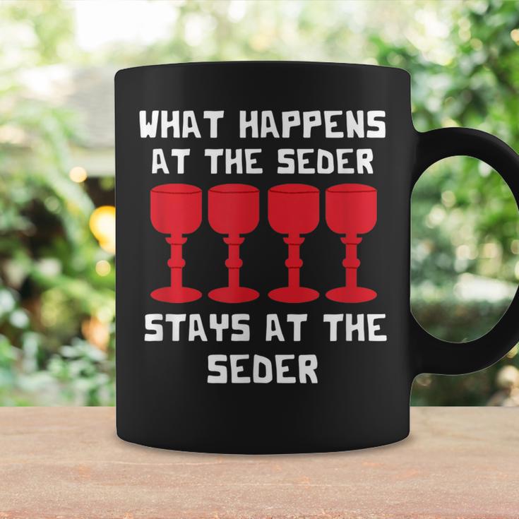 Funny Passover What Happens At Seder Matzah Jewish Holiday Coffee Mug ...