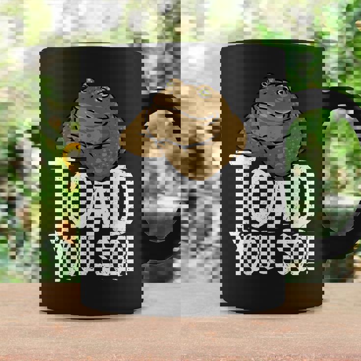 Funny Toad Pun Cute Toad Toad Art Toad You So Frog Toad Coffee Mug | Mazezy