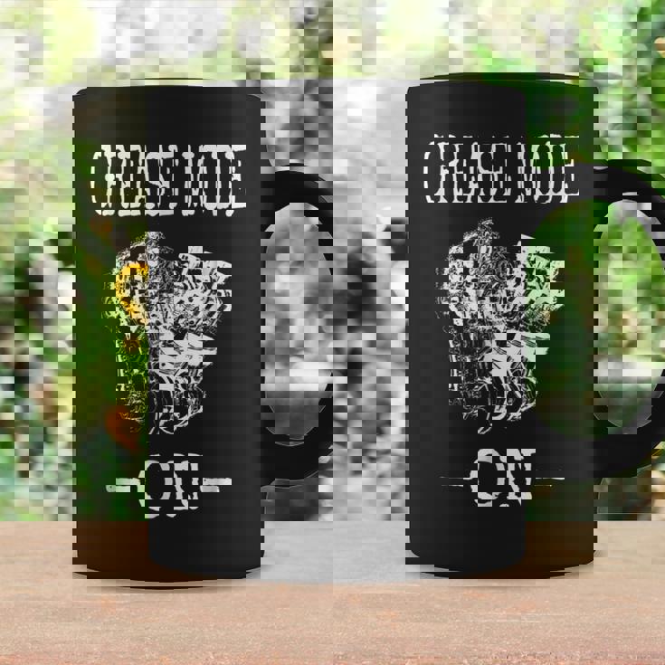 Grease Mode On Car Engine Mechanic Coffee Mug | Mazezy