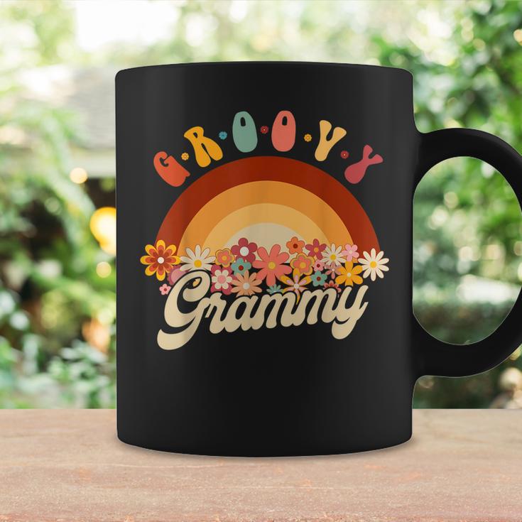Groovy Grammy Retro Rainbow 70S Grandma Matching Family Coffee Mug | Mazezy