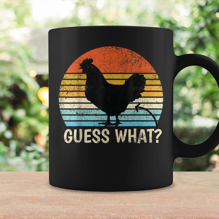 Guess What Chicken Butt Farm Joke Funny Chickens Lover Coffee Mug | Mazezy