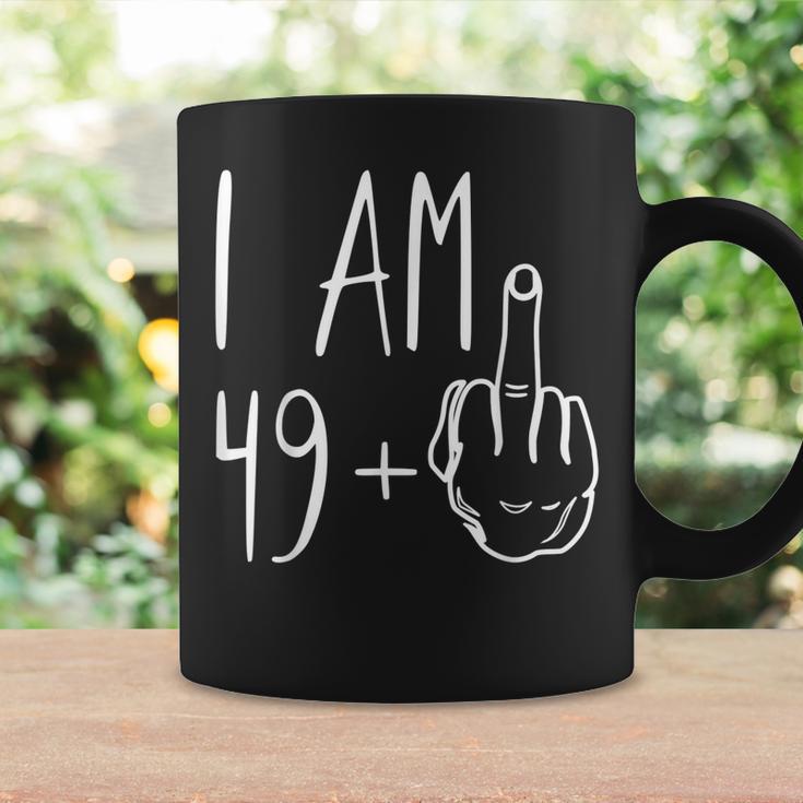 I Am 49 Plus 1 Middle Finger For A 50Th Birthday For Men Coffee Mug ...