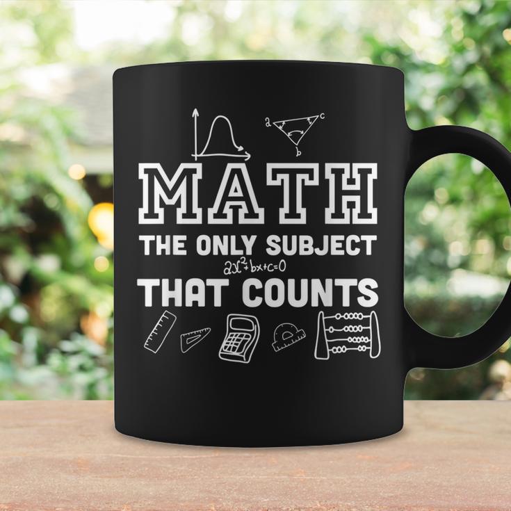Math Counts - Funny Math Teacher Coffee Mug | Mazezy