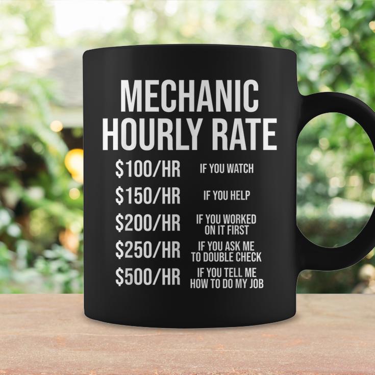 Mechanic Hourly Rate Funny Mechanic Gift Coffee Mug | Mazezy