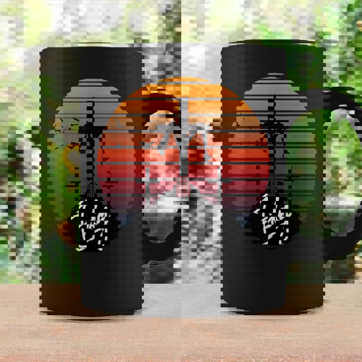 Mens Good Friday On Cross Groovy Coffee Mug | Mazezy