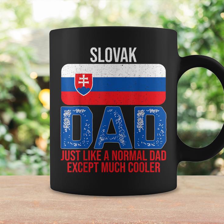Mens Vintage Slovak Dad Slovakia Flag For Fathers Day Coffee Mug - Seseable