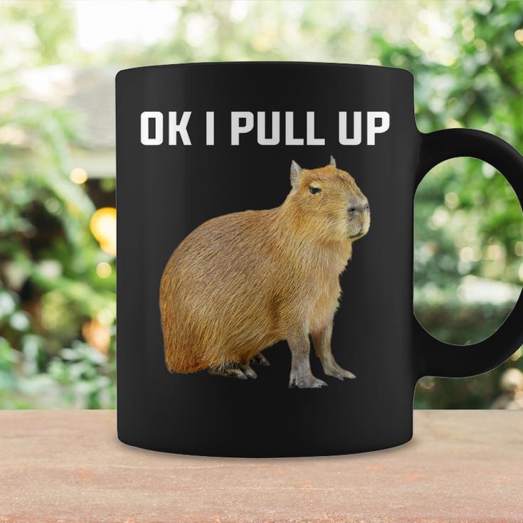 Ok I Pull Up Capybara Costume Capybara Ok I Pull Up Capybara Coffee Mug ...