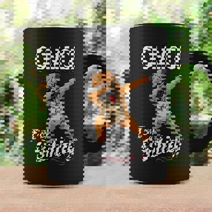 Omg Its My Birthday Dabbing Pug Dab Dance Coffee Mug | Mazezy