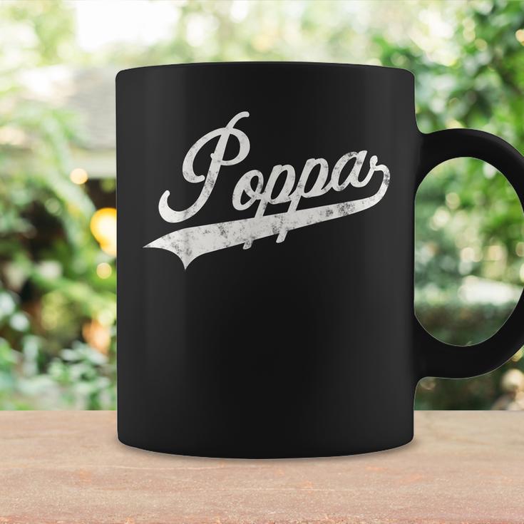 Poppa Retro Style Father’S Day Gift Funny Poppa Grandpa Coffee Mug | Mazezy