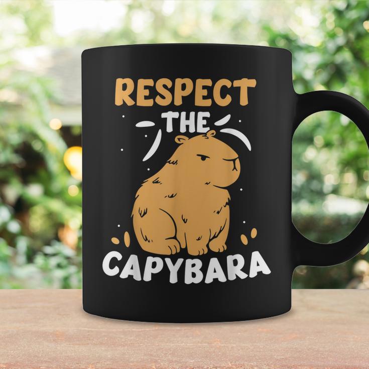 Respect The Capybara Lover Capybaras Animal Rodent Coffee Mug | Mazezy AU