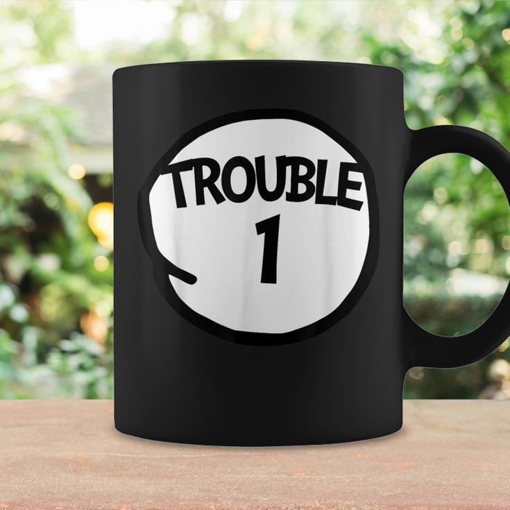 Trouble 1 Funny Trouble One Matching Group Trouble 1 Coffee Mug - Seseable