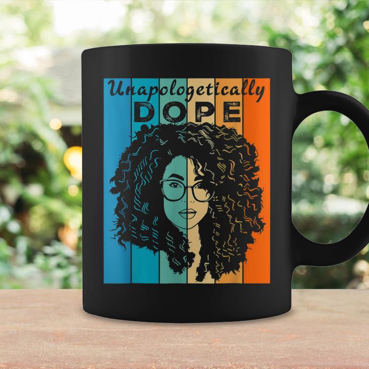 Unapologetically Dope Black History Queen Melanin Afro Girls Coffee Mug ...
