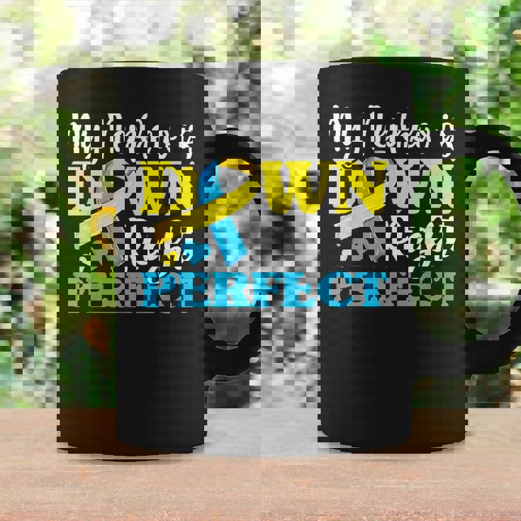 Uncle Aunt Of Trisomy Nephew Down Syndrome Awareness V2 Coffee Mug | Seseable UK