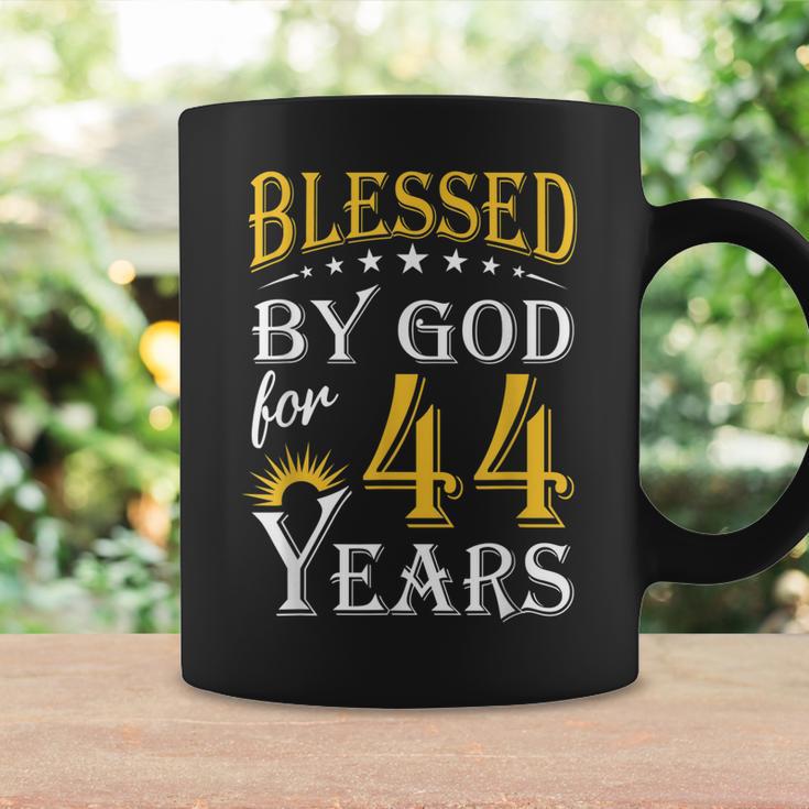 Vintage Blessed By God For 44 Years Happy 44Th Birthday Coffee Mug ...