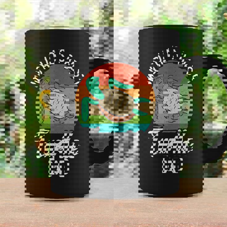 Worlds Best Turtle Dad Cute Sea Turtle Lover Coffee Mug | Mazezy